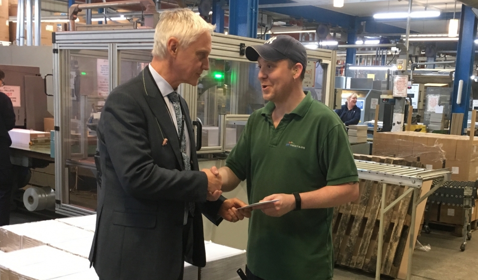 Alex Waddington – 15 Years Service - Heritage Envelopes